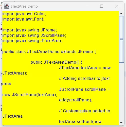 JTextArea in Java Swing - CoderSathi JTextArea in Java Swing - CoderSathi